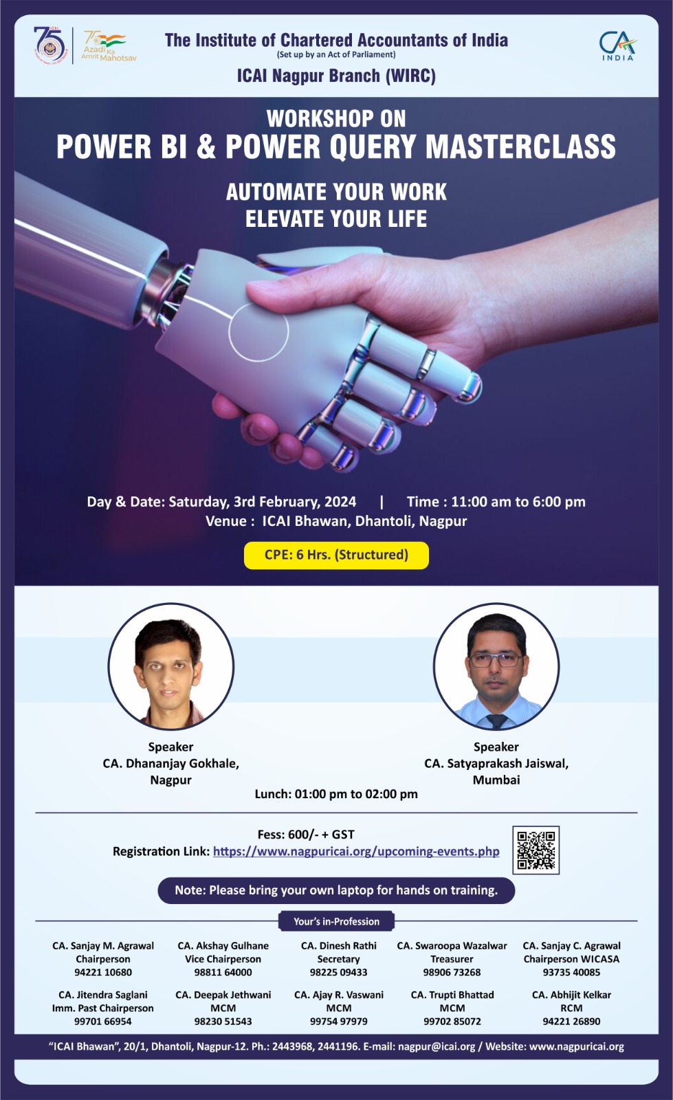 The Institute of Chartered Accountants of India The Nagpur Branch of ...